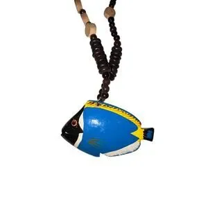 Unbranded | Jewelry | Chunky Wood Hand Painted Fish And Shell Bead ...
